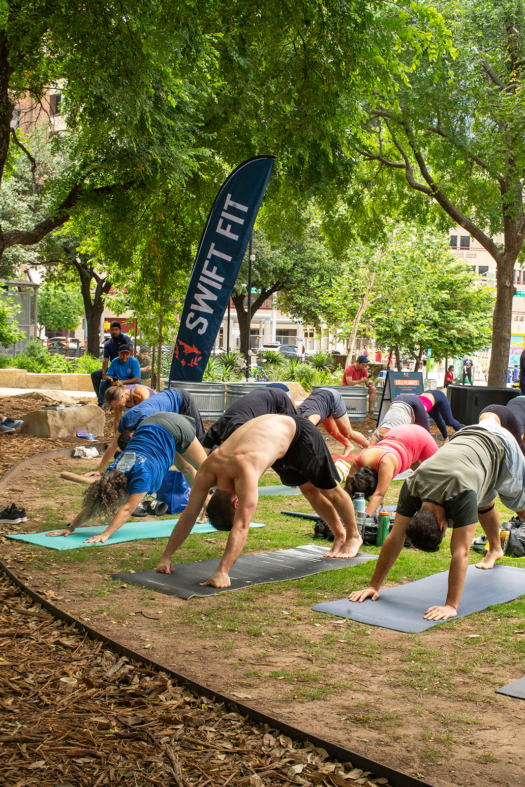 In Photos: Singles Yoga in the City 2024 - Austin Monthly Magazine