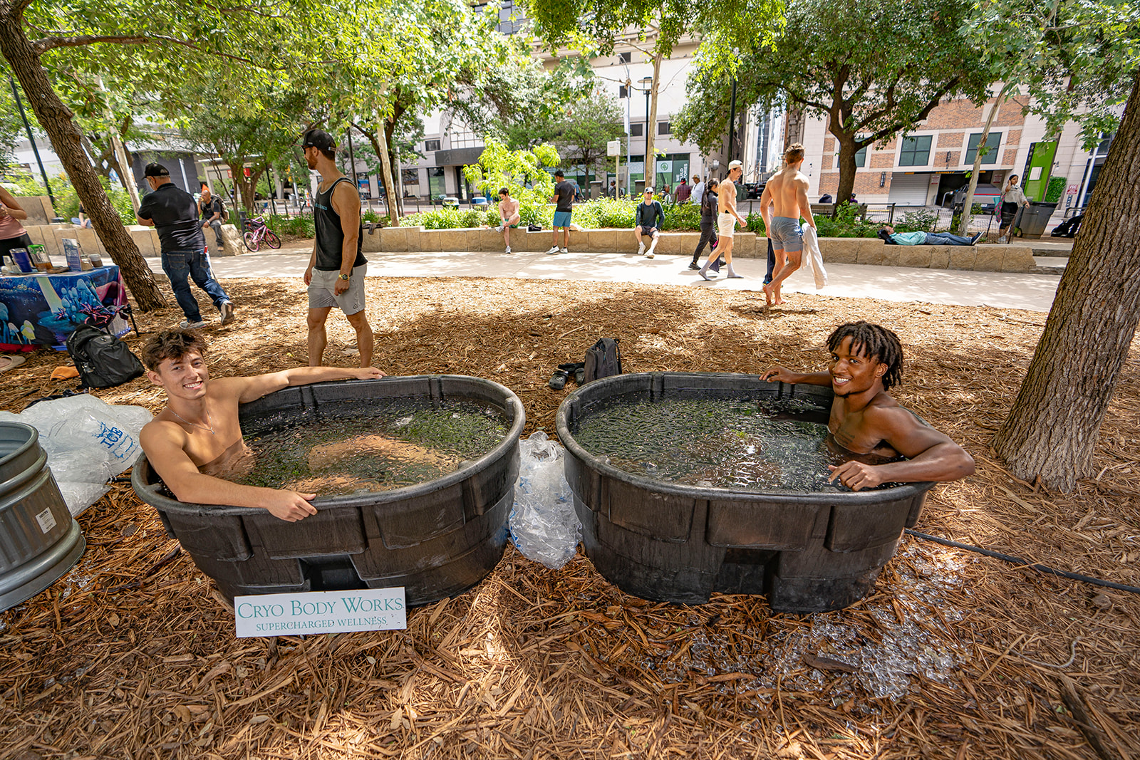 In Photos: Singles Yoga in the City 2024 - Austin Monthly Magazine